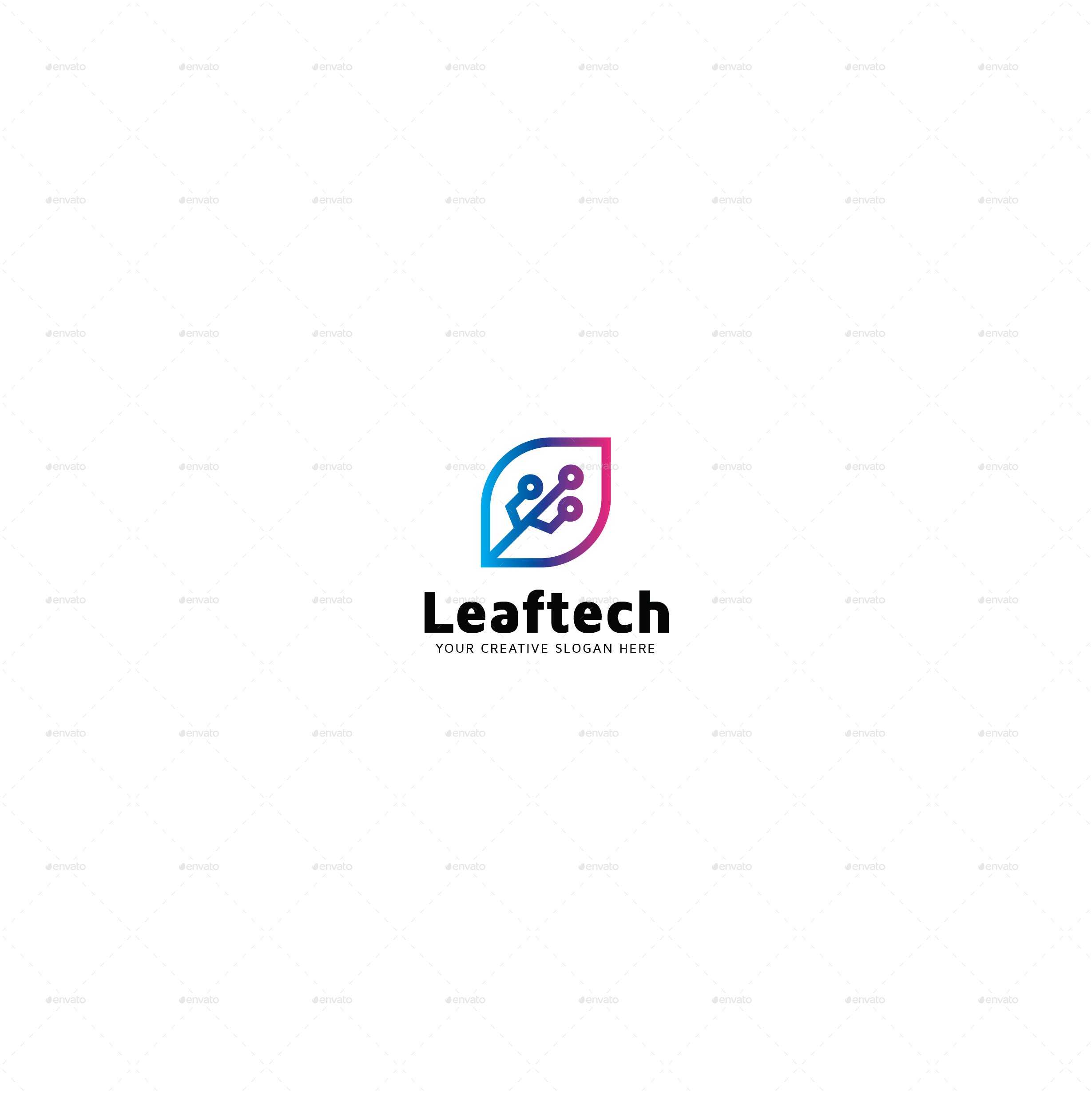 Leaf Tech Logo, Graphics | GraphicRiver